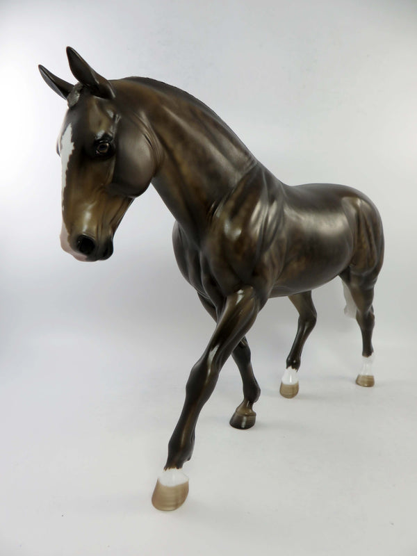 FOR PETE'S SAKE-OOAK DAPPLE CHOCOLATE PALOMINO IRISH DRAUGHT MODEL HOR ...